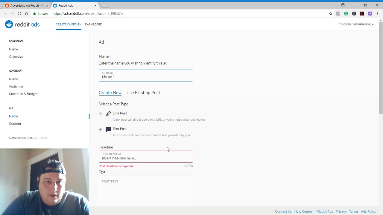 Setting up your first Reddit Ad - YouTube
