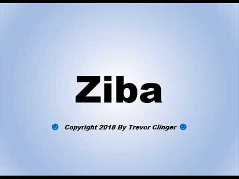 How To Pronounce Ziba - YouTube