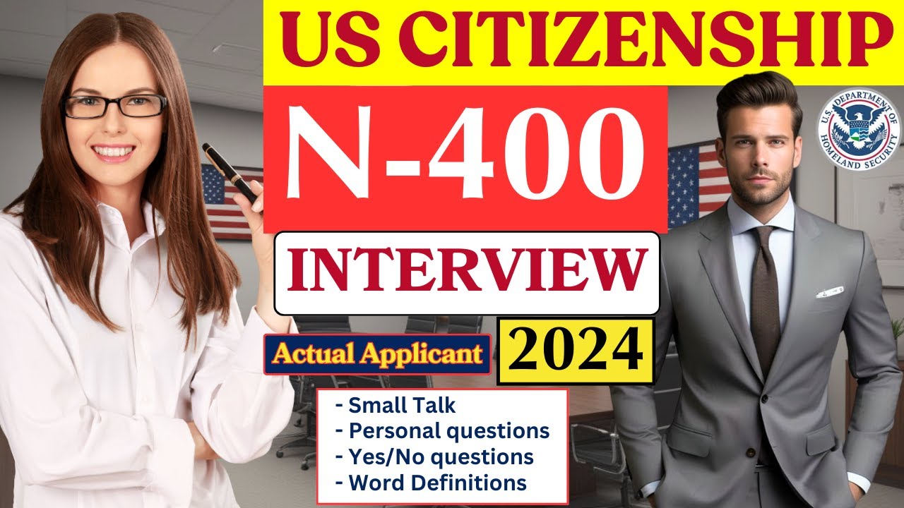NEW! US Citizenship Interview (Actual Case) 2024 Questions & Answers ...