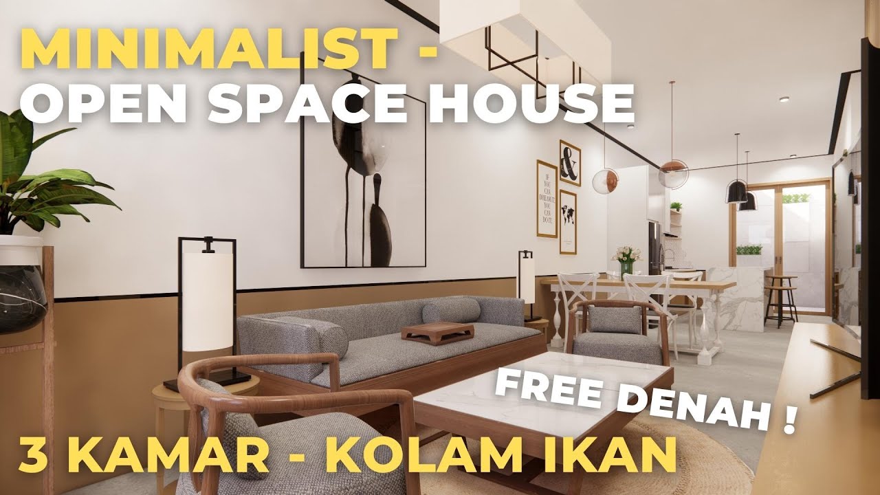 RUMAH 6X15 METER 3 KAMAR TIDUR | 1 LANTAI | OPEN SPACE - YouTube