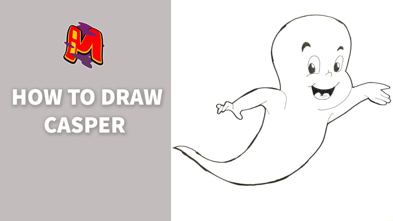 How to Draw Casper Easy - YouTube