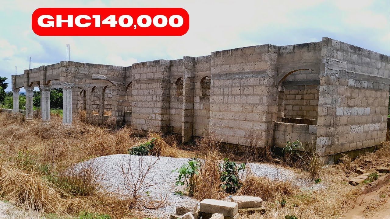 Uncompleted 5-Bedroom House For GHC140,000 At Offinso Ahenkro Kumasi ...