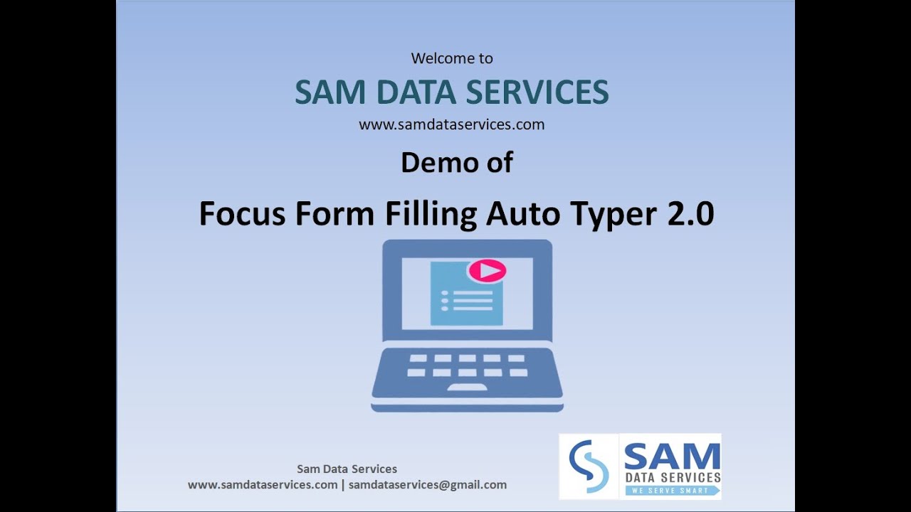 Offline/Online Automatic Form Filling Software : Sam Data Services ...