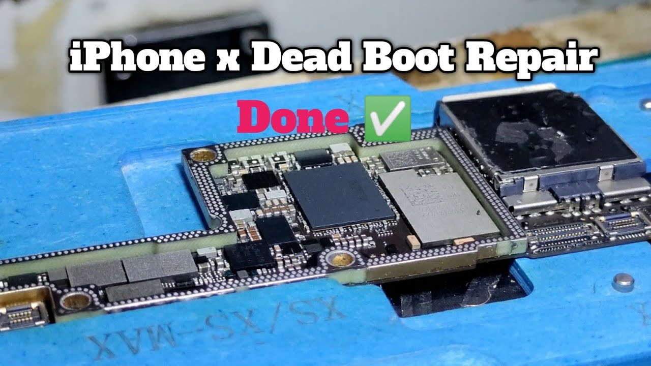 iphone x middle layer reballing whiteout hitar iPhone x dead boot ...