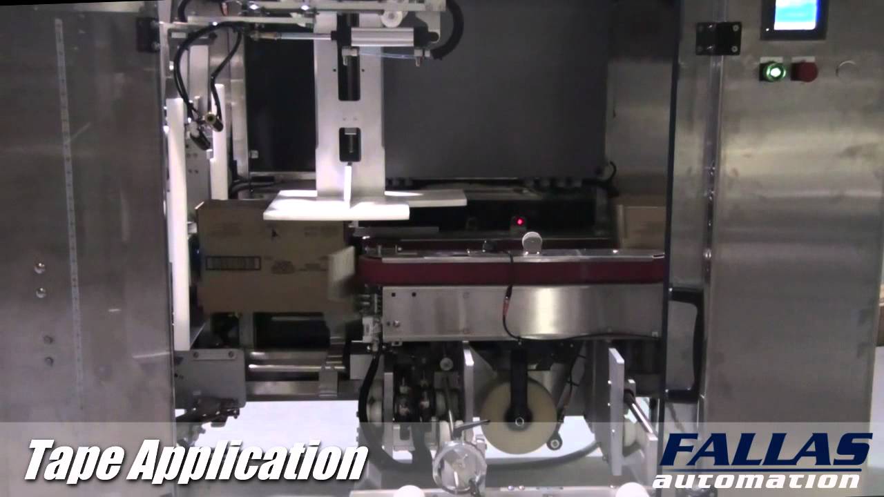 Fallas CE400 Case Erector - Tape Application - YouTube
