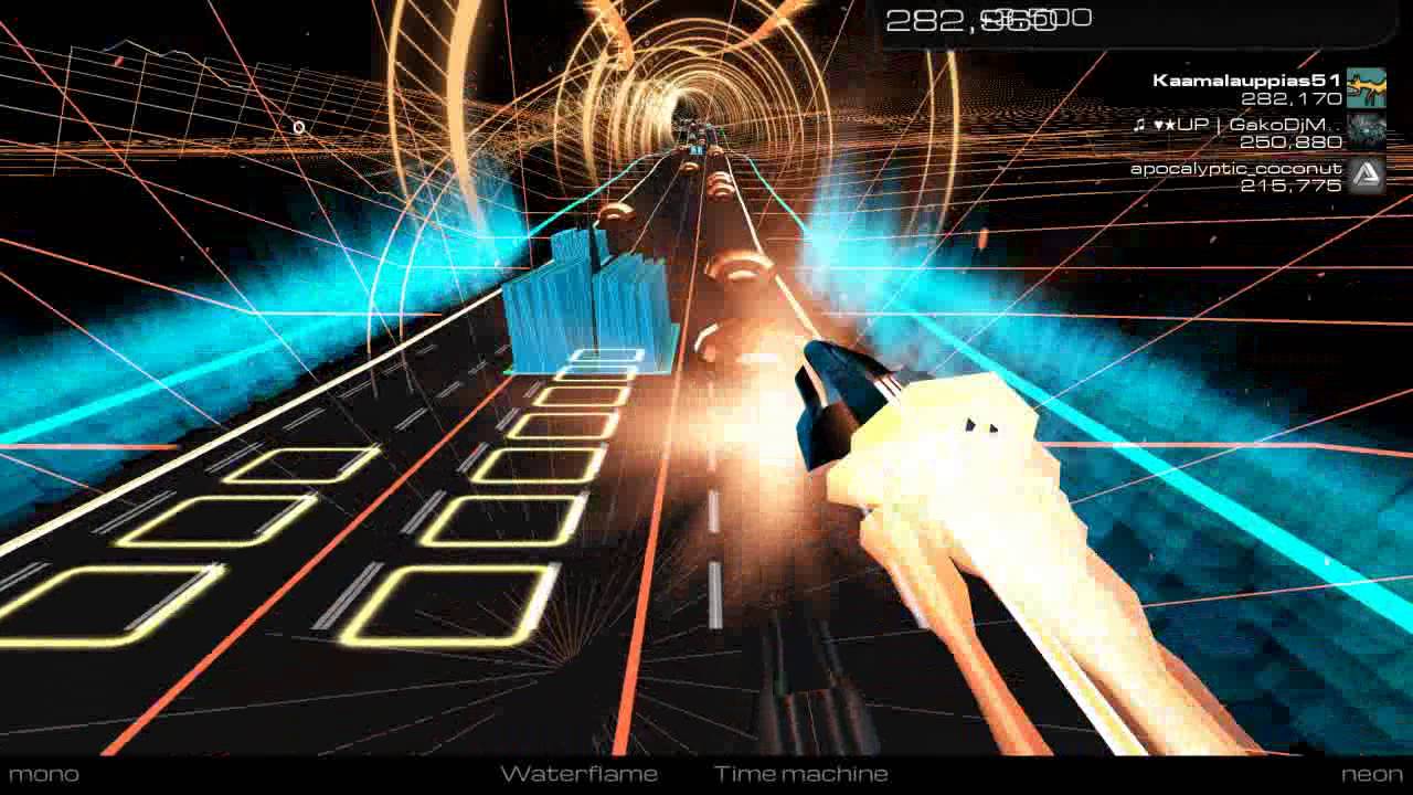 Audiosurf 2 Time Machine - Waterflame - YouTube