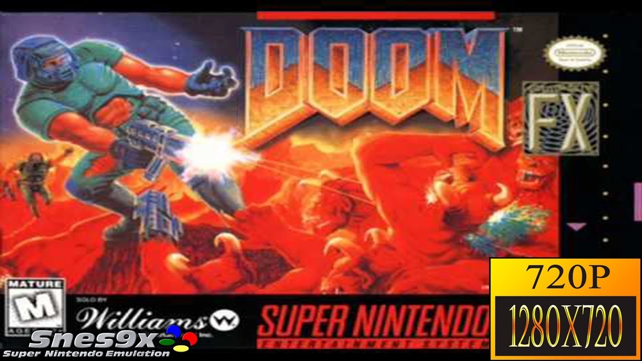 SNES DOOM (Japan) "720p" "60 FPS" Gameplay - YouTube