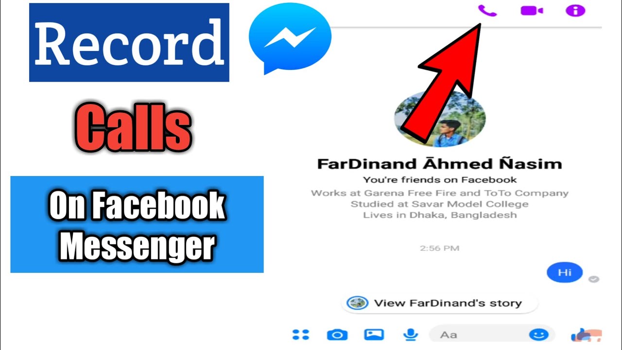 How To Record Calls On Facebook Messenger - YouTube