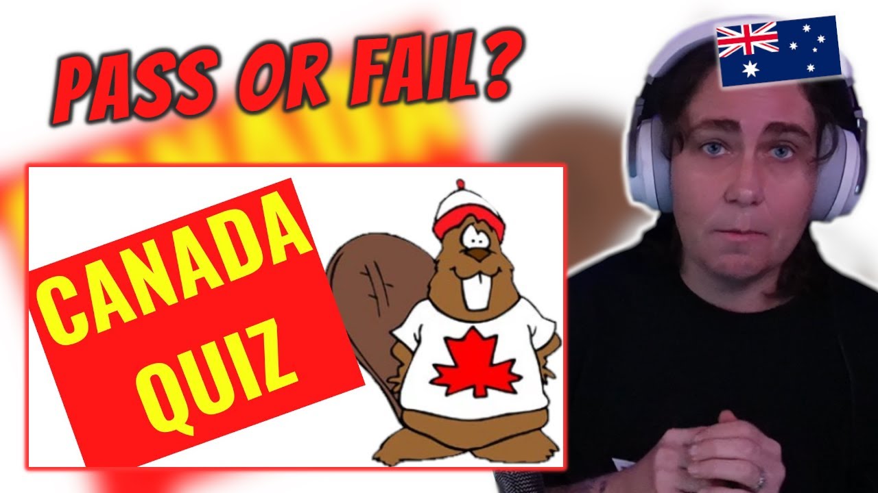 AUSSIE takes a CANADA QUIZ | Australian Reacts | AussieTash - YouTube