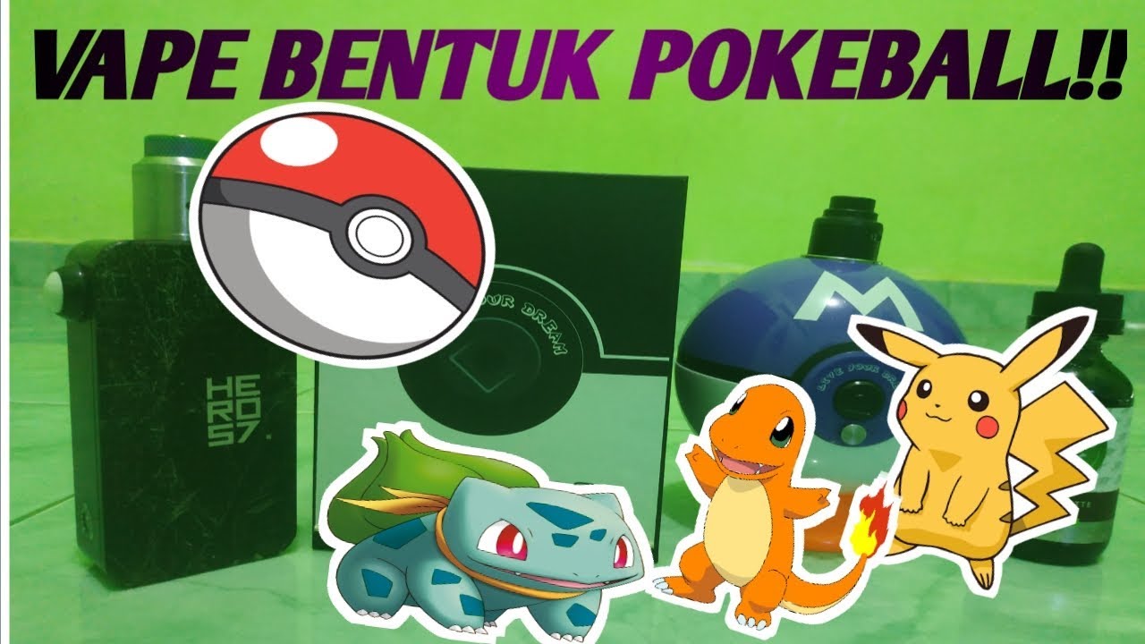 POKEMON VAPE ?? REVIEW MOD VAPE POKEBALL UNIK BANGET !! 18+ - YouTube