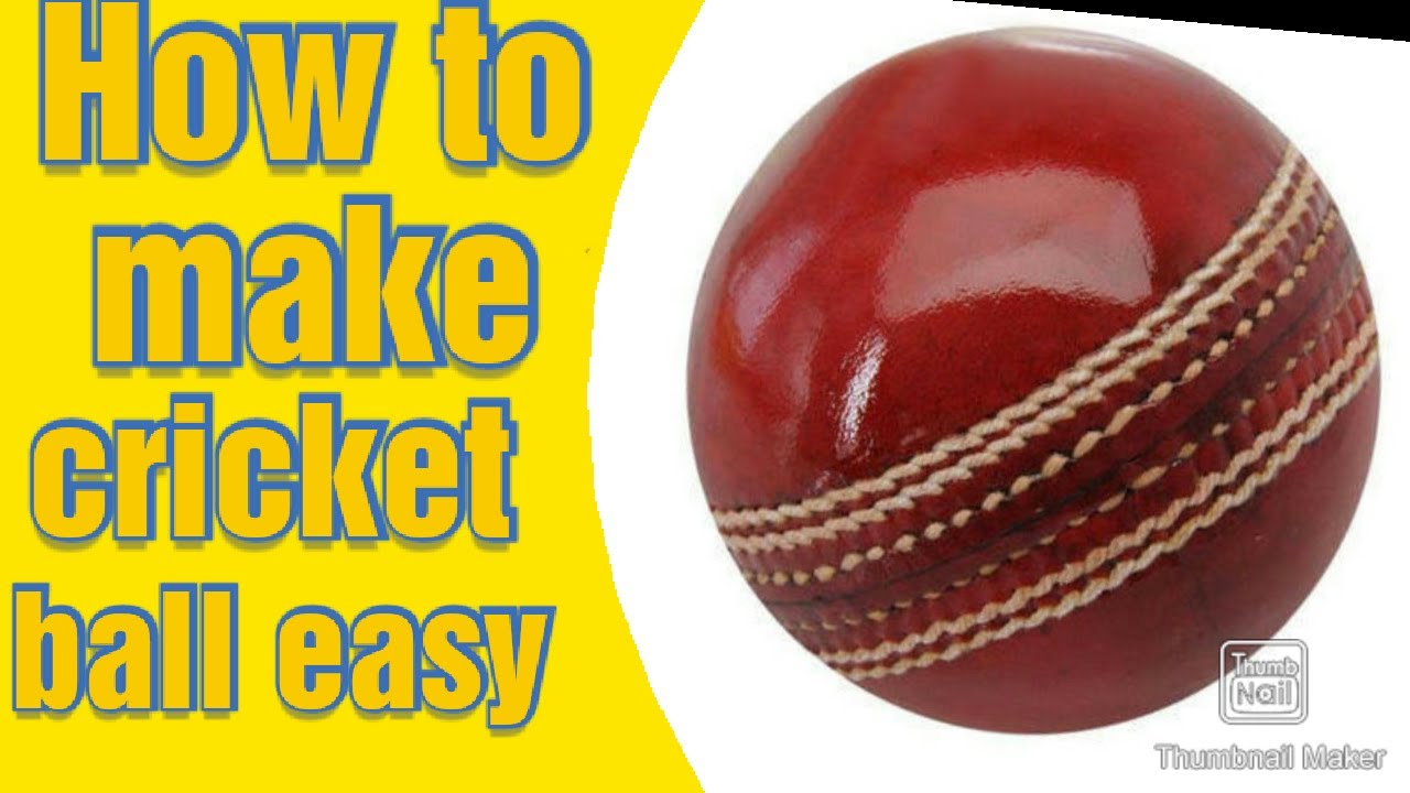 How to make a cricket ball at home - YouTube