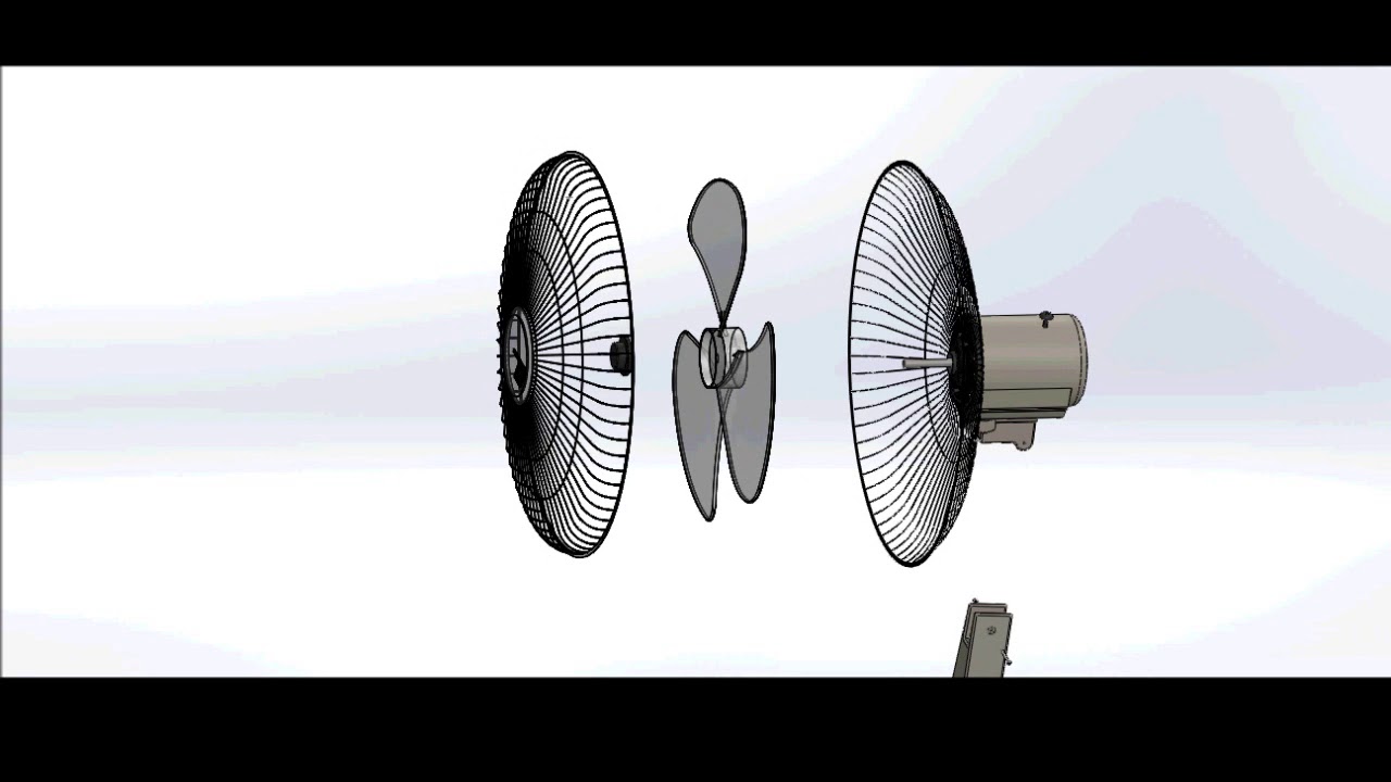 Solidworks - Stand Fan - YouTube
