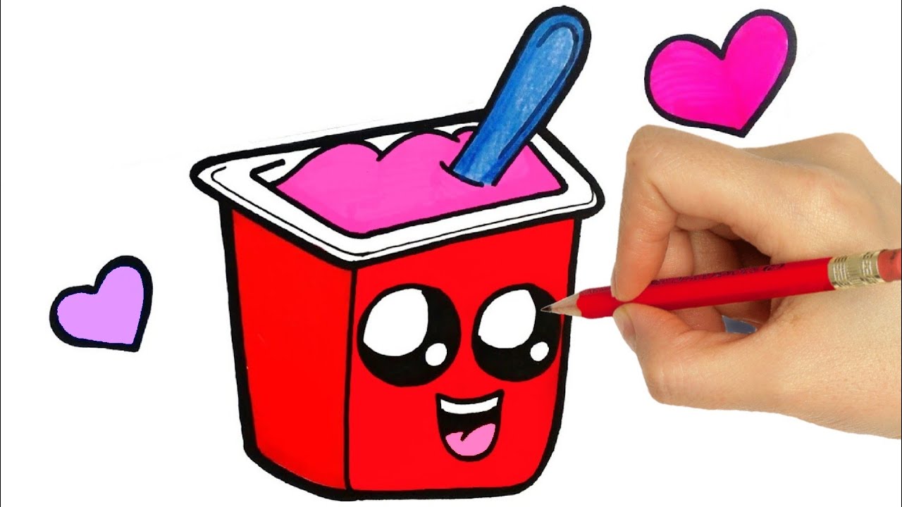 How to draw danone easy step by step - YouTube