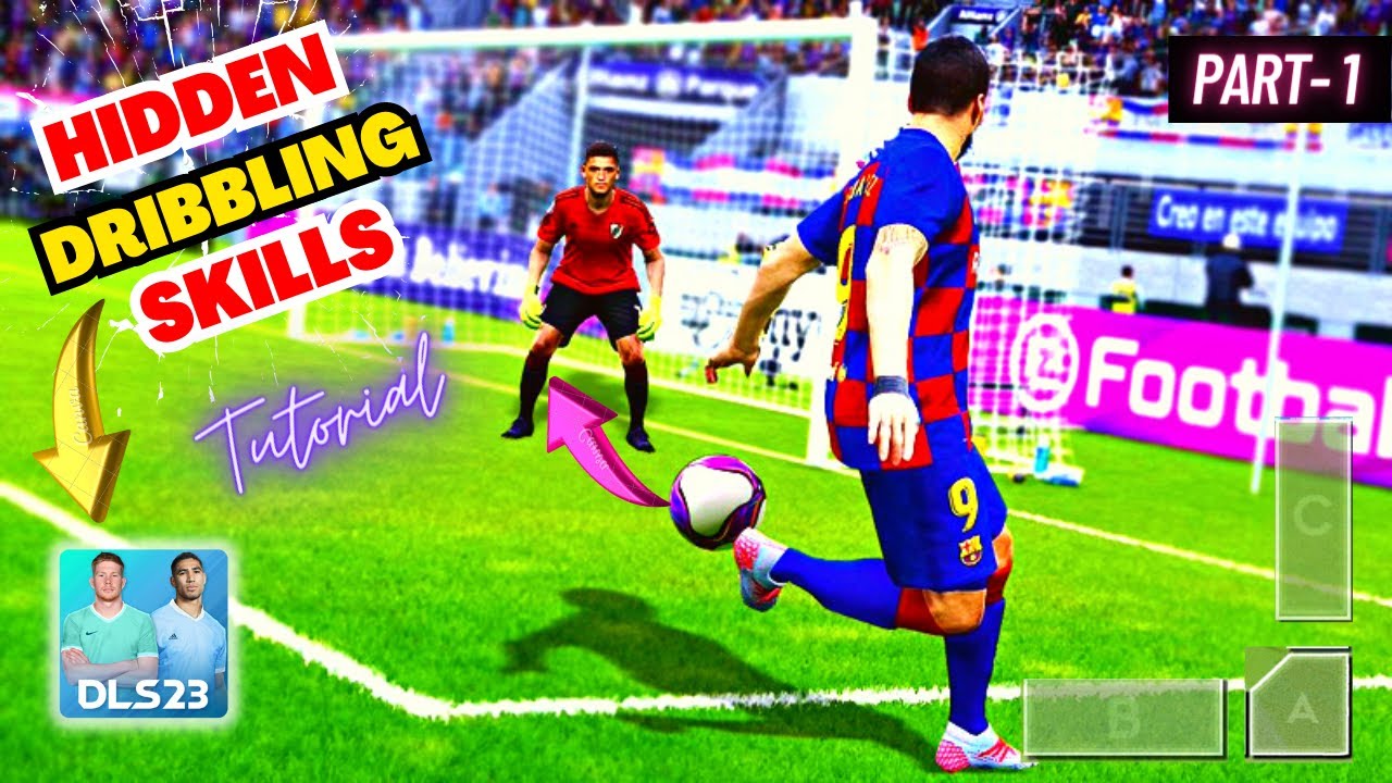LEARN *HIDDEN DRIBBLING SKILLS* in DLS 2023 | TUTORIAL PART- 1 | FOOTBALL GAMER - YouTube
