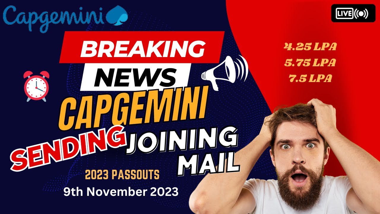 capgemini onboarding update 2023 | Good news for Freshers | Location ...