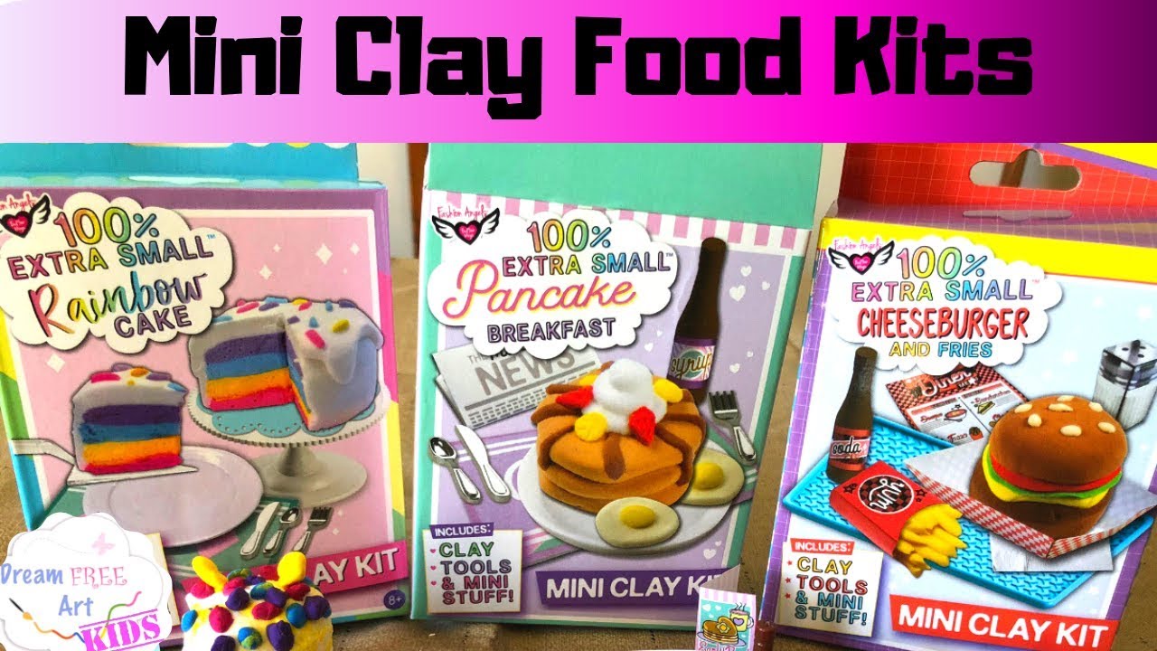 Miniature food clay kits ⎮ DIY MINI FOOD - YouTube
