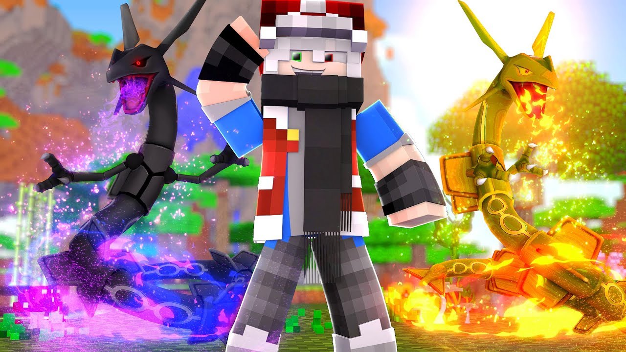 Minecraft RAYQUAZA DOURADO VS RAYQUAZA SHADOW - LENDA DE PIXELMON #2 ...