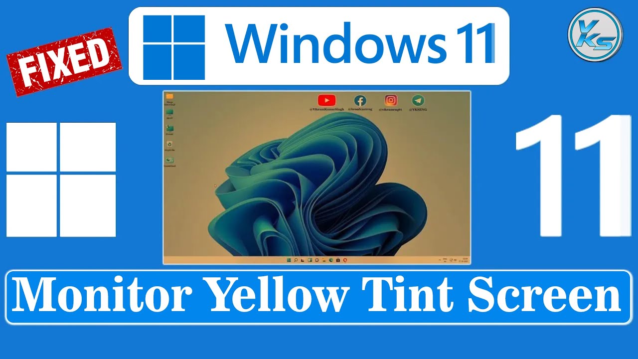 How To Fix Monitor Yellow Tint Screen in Windows 11 | Solve Yellow ...
