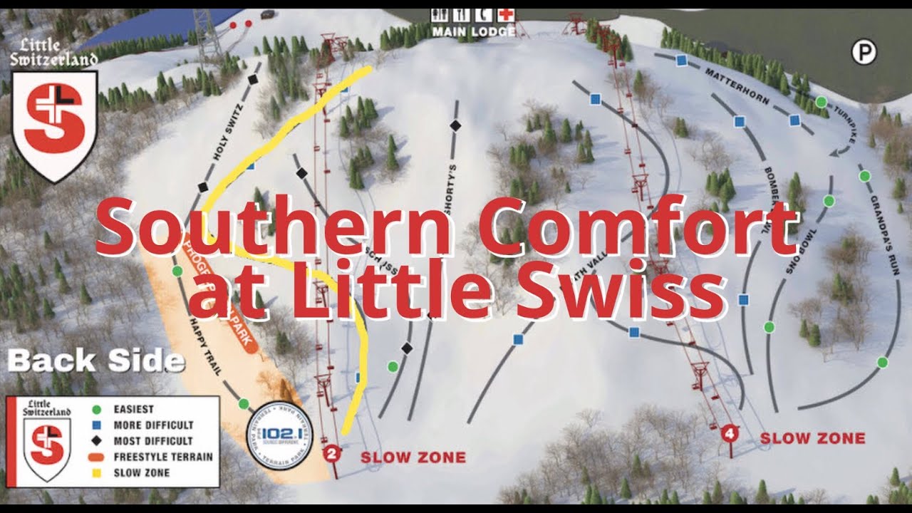 Little Switzerland Ski Area - Southern comfort (blue) - YouTube