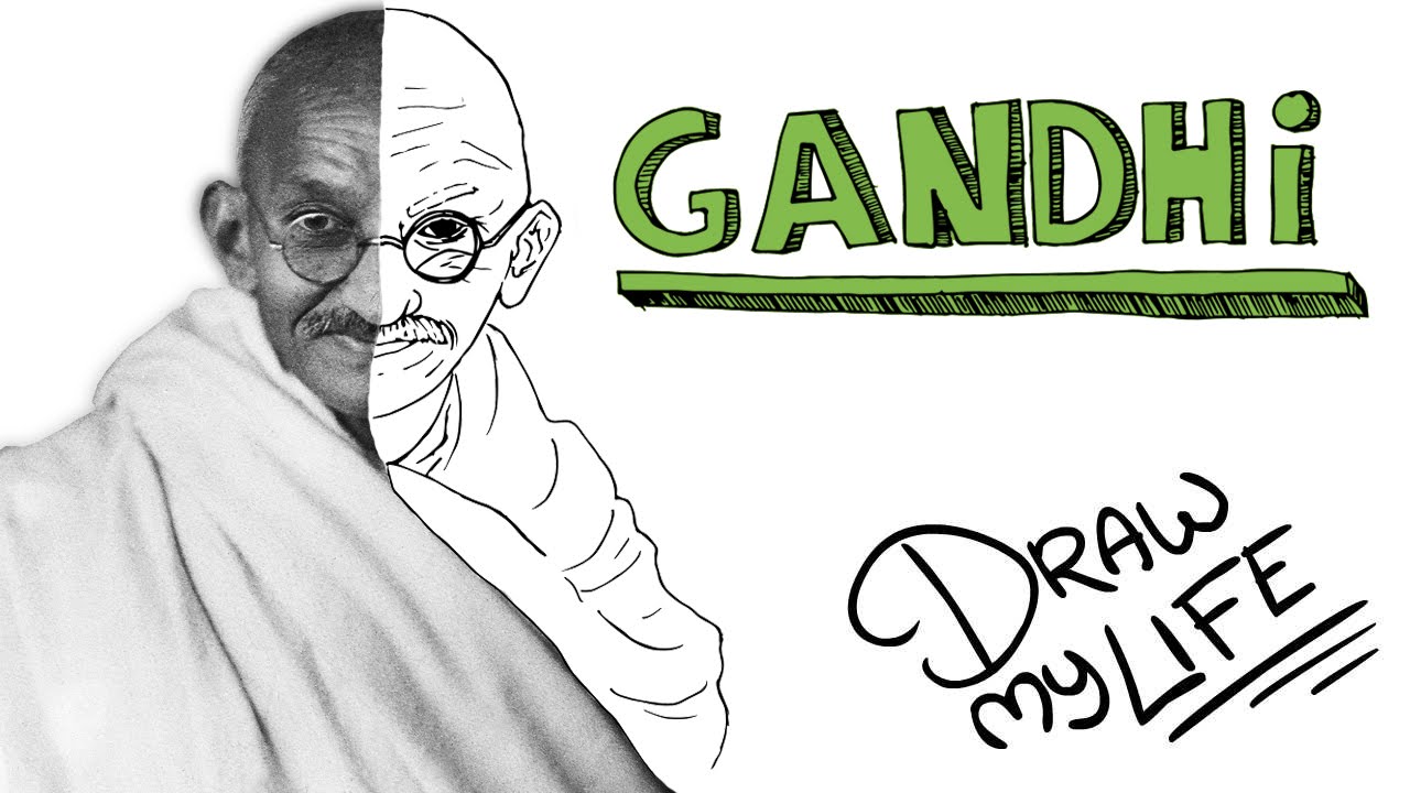 MAHATMA GANDHI | Draw My Life - YouTube