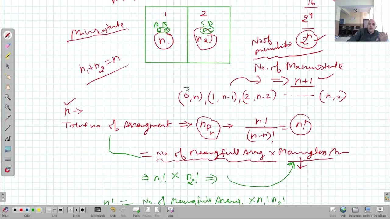 Distribution of n-Distinguishable particles in two compartments - YouTube