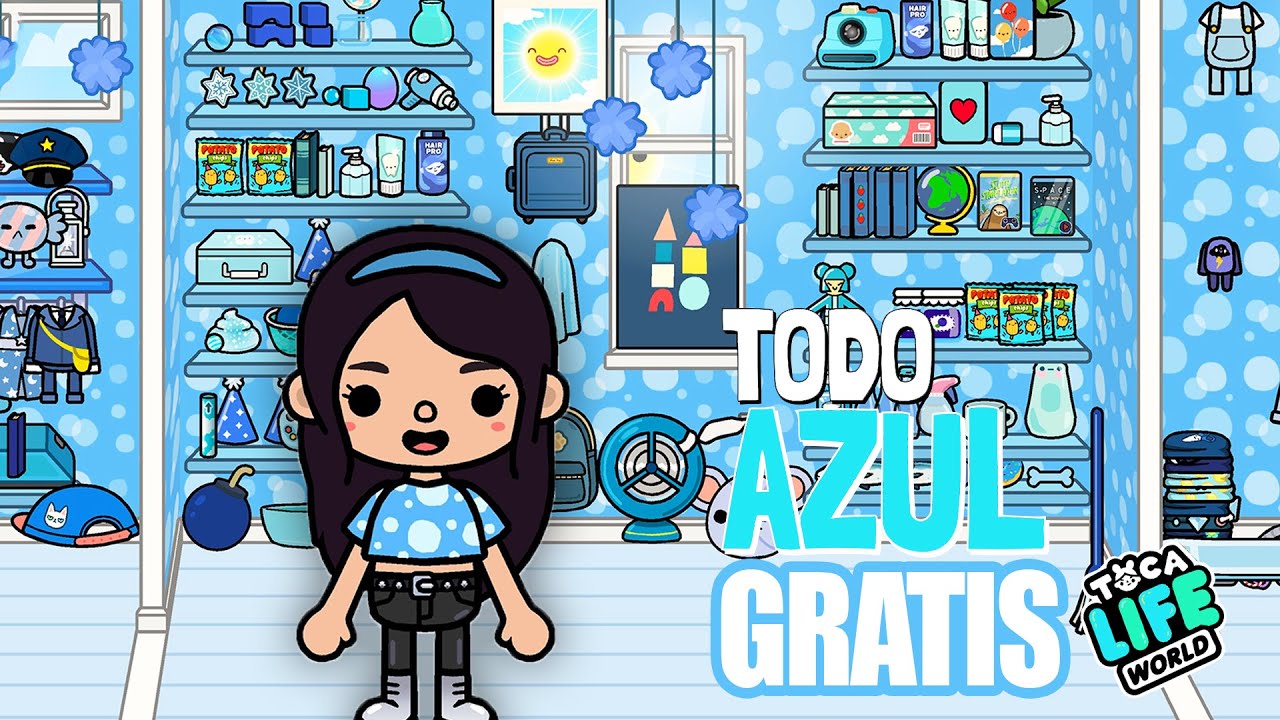 Todo AZUL en Toca Life World 🦋 - YouTube