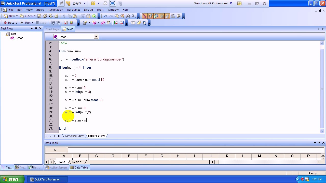 VBscript example33 to find the sum of the digits - YouTube