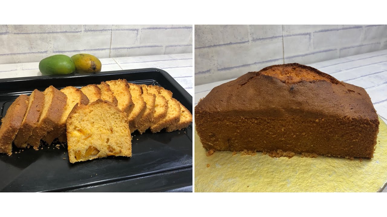 Delicious Mango pound Cake/Mango Butter Cake Recipe/Spongy Mango Cake ...