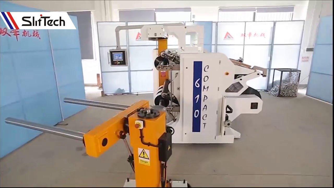 SL G6 DUPLEX SLITTER REWINDER MACHINE - YouTube