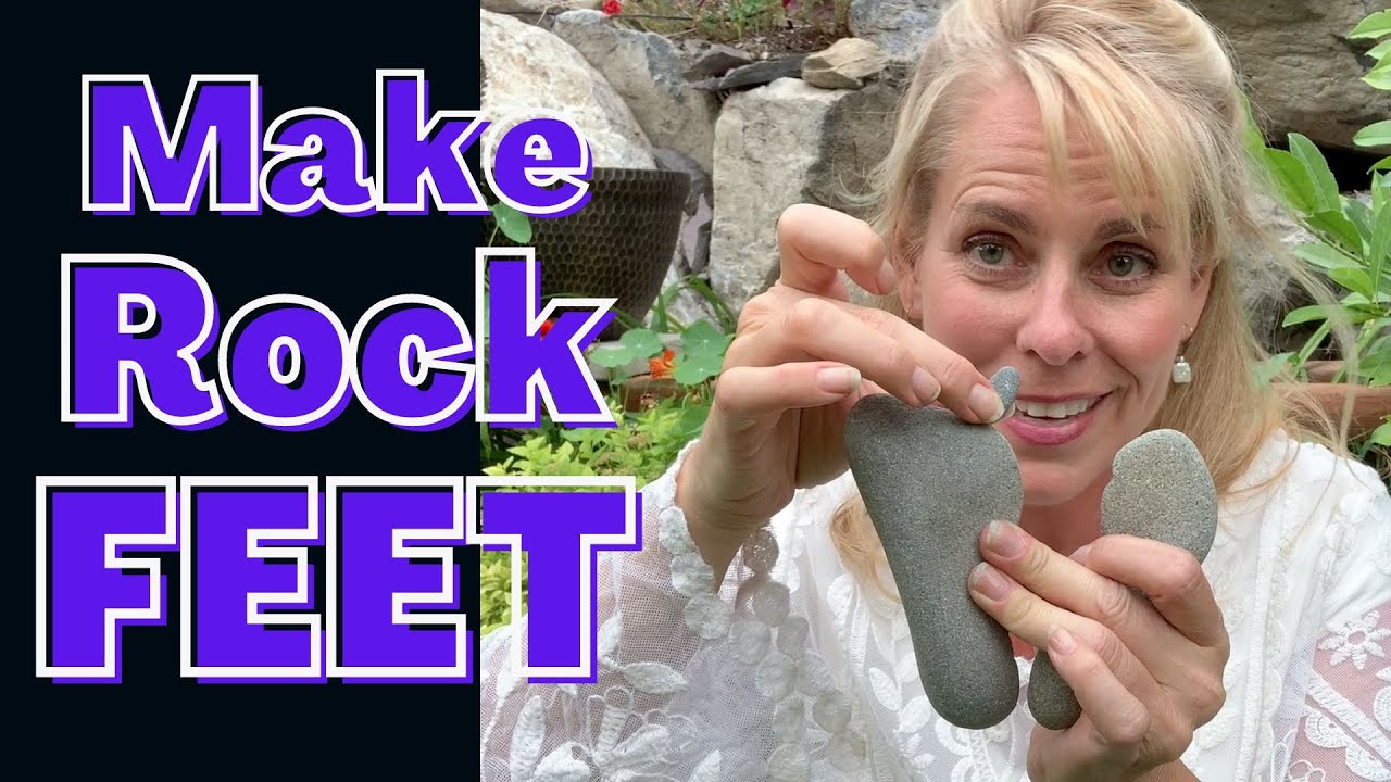 How To Make FEET With Rocks And Pebbles By Patti Rokus YouTube how-to-make-feet-with-rocks-and-pebbles-by-patti-rokus-youtube