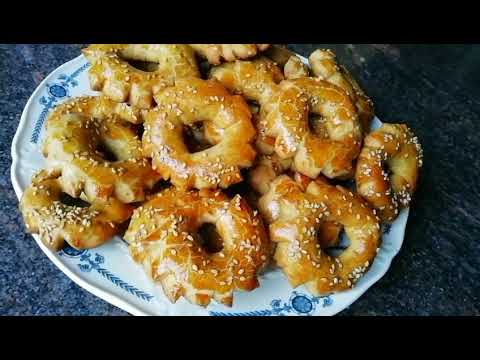Kaak Oujdi, biscuits Marocain - YouTube