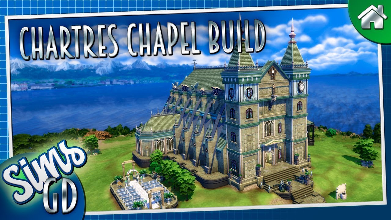 Sims 4 Church Speed Build | Chartres Chapel | Sims 4 Wedding Venue ...