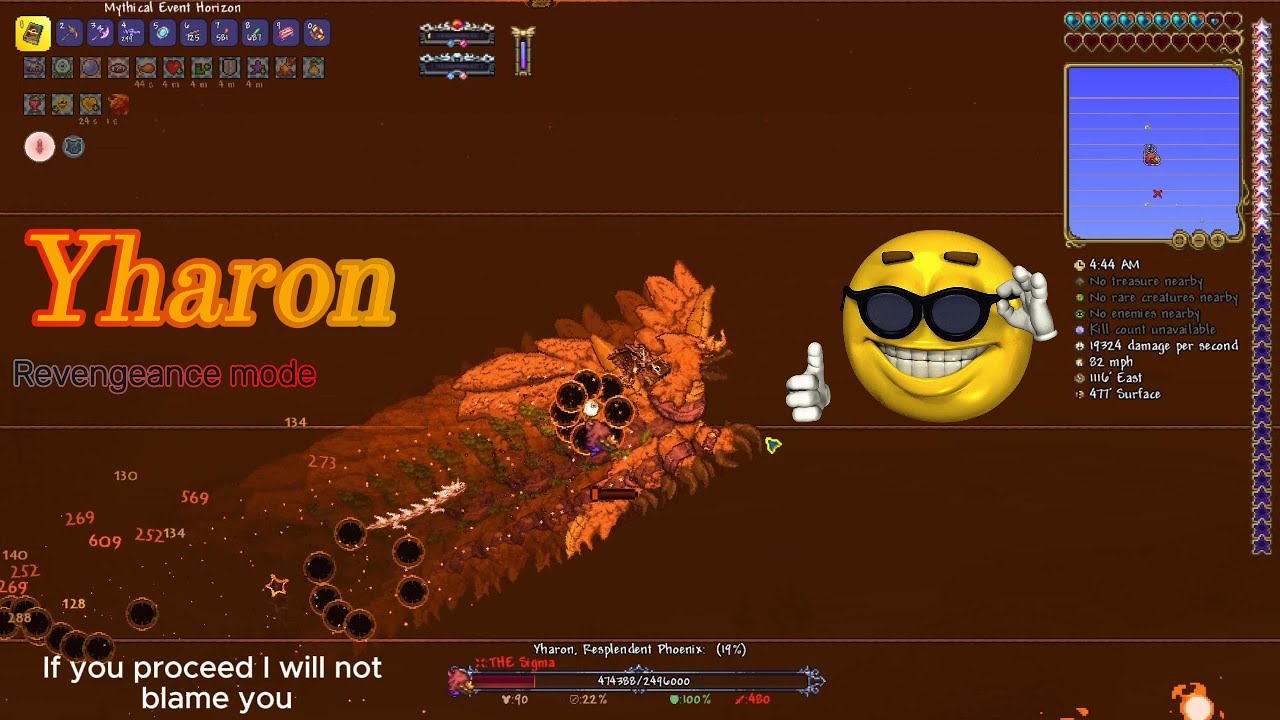 Defeating Yharon (Revengeance Mode) | Terraria Calamity Mod - YouTube