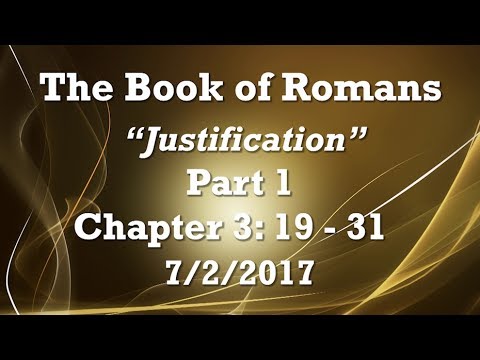 The Book of Romans Chapter 3: 19-31 - YouTube