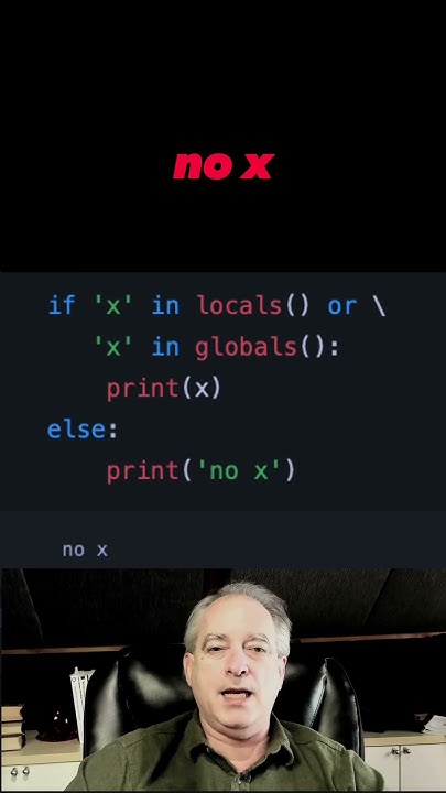 Check for variable existence without error handling in Python 🐍 #shorts - YouTube