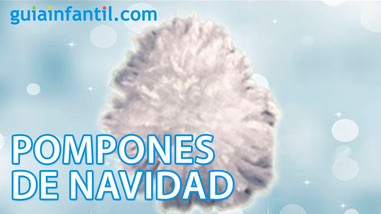 Cómo hacer pompones para adornos de Navidad - YouTube