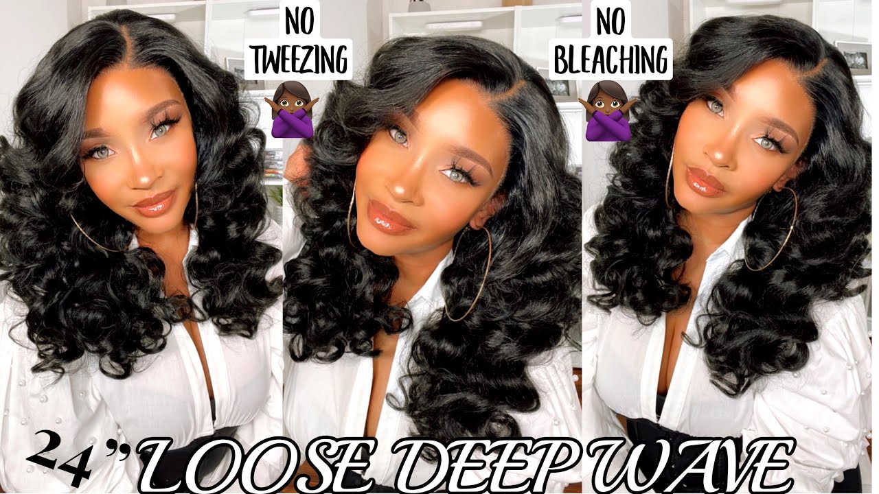 LOOSE DEEP WAVE HAIR UNDER $55?! 😳 WATCH ME INSTALL & STYLE THIS 24 ...
