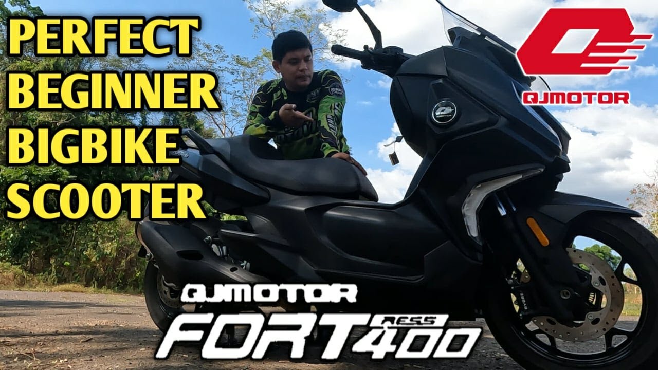 MAXI SCOOTER QJ MOTOR FORTRESS 400 FIRST EXPERIENCE RIDE - YouTube