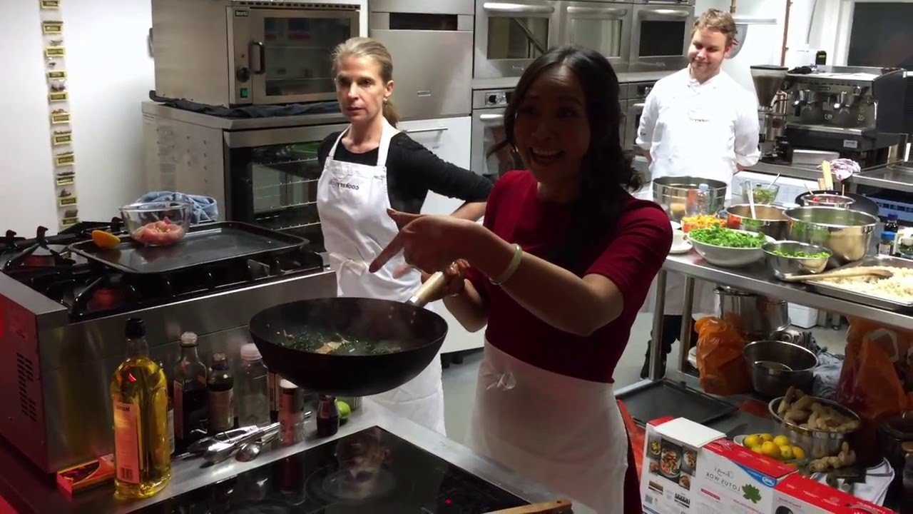 Ching He Huang - Smoked tofu with dinosaur kale using JML Lotus Wok ...