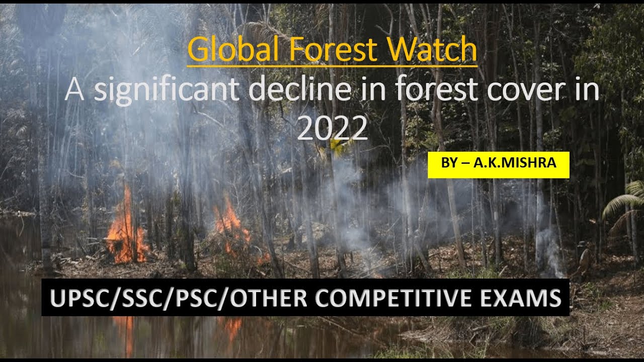 A significant decline in forest cover in 2022 UPSC 24/25 #BY ASHISH SIR ...