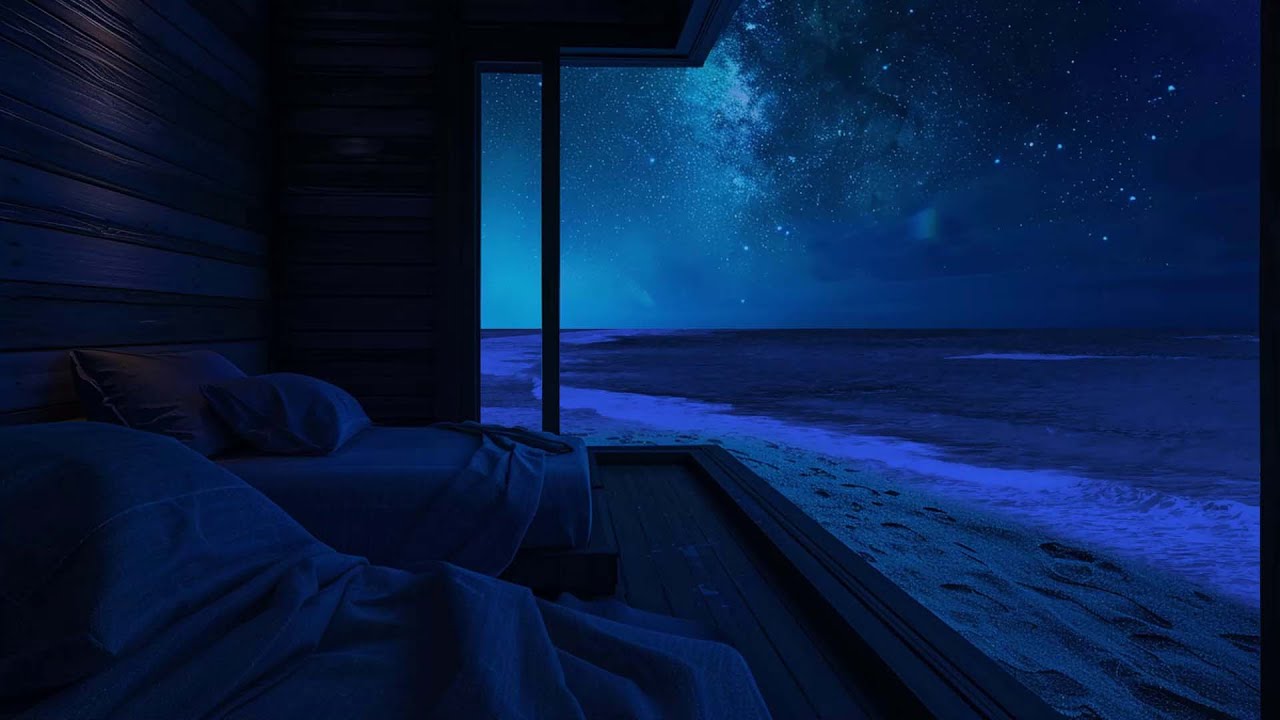 Relaxing Ocean Sounds for Sleep | Beach Night Ambiance to Enhance Your ...