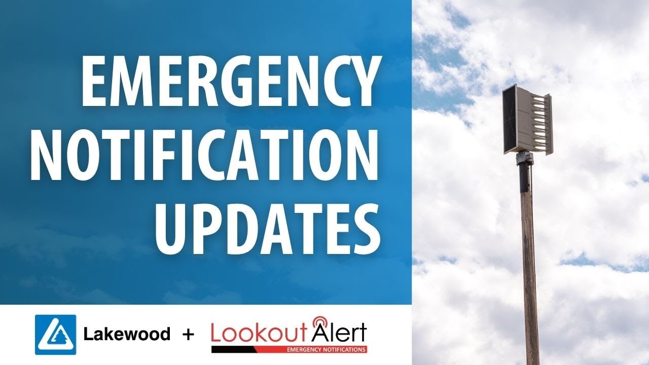 Emergency Notification Updates - Sign up for Lookout Alert - YouTube