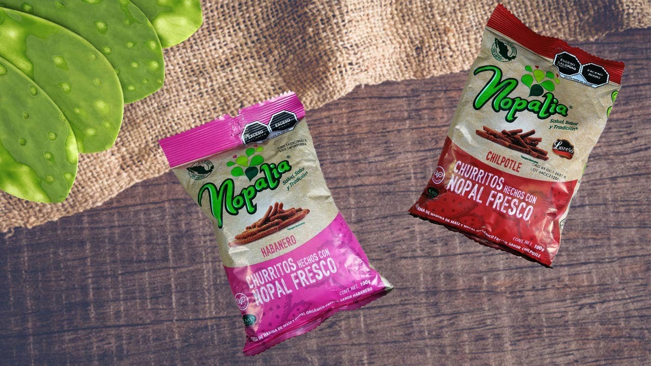 Nopalia Churritos hechos con nopal fresco sabor habanero y chipotle ...