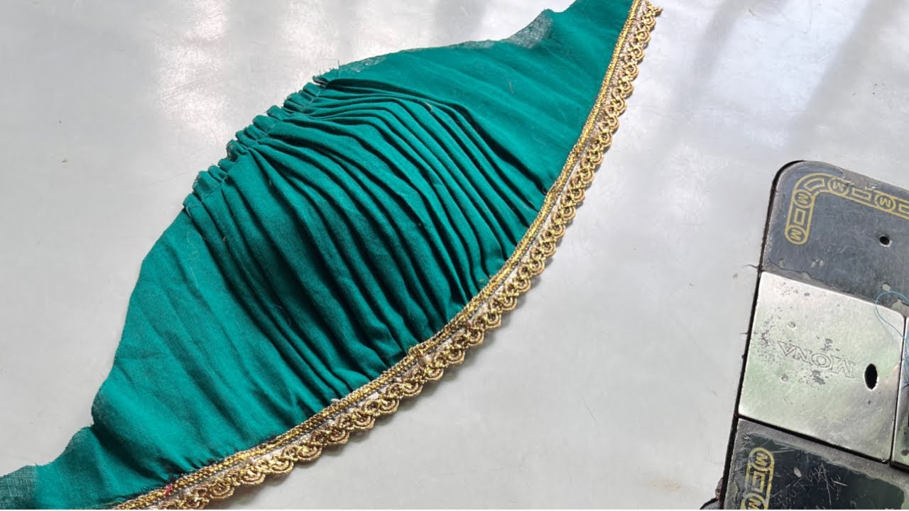 Short hata puffy sleeves design cutting and stitching beautiful design ...