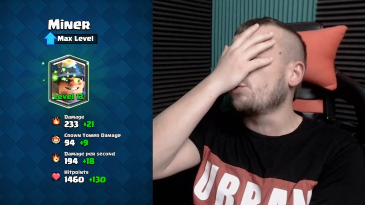 MINER MAX LEVEL + CRASH iPAD - CLASH ROYALE POLSKA - YouTube