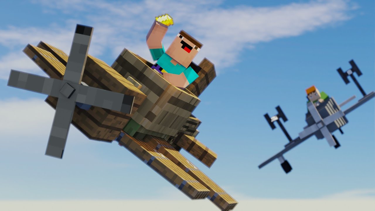 Derp Plane (Minecraft Animation) Last Man Standing - YouTube
