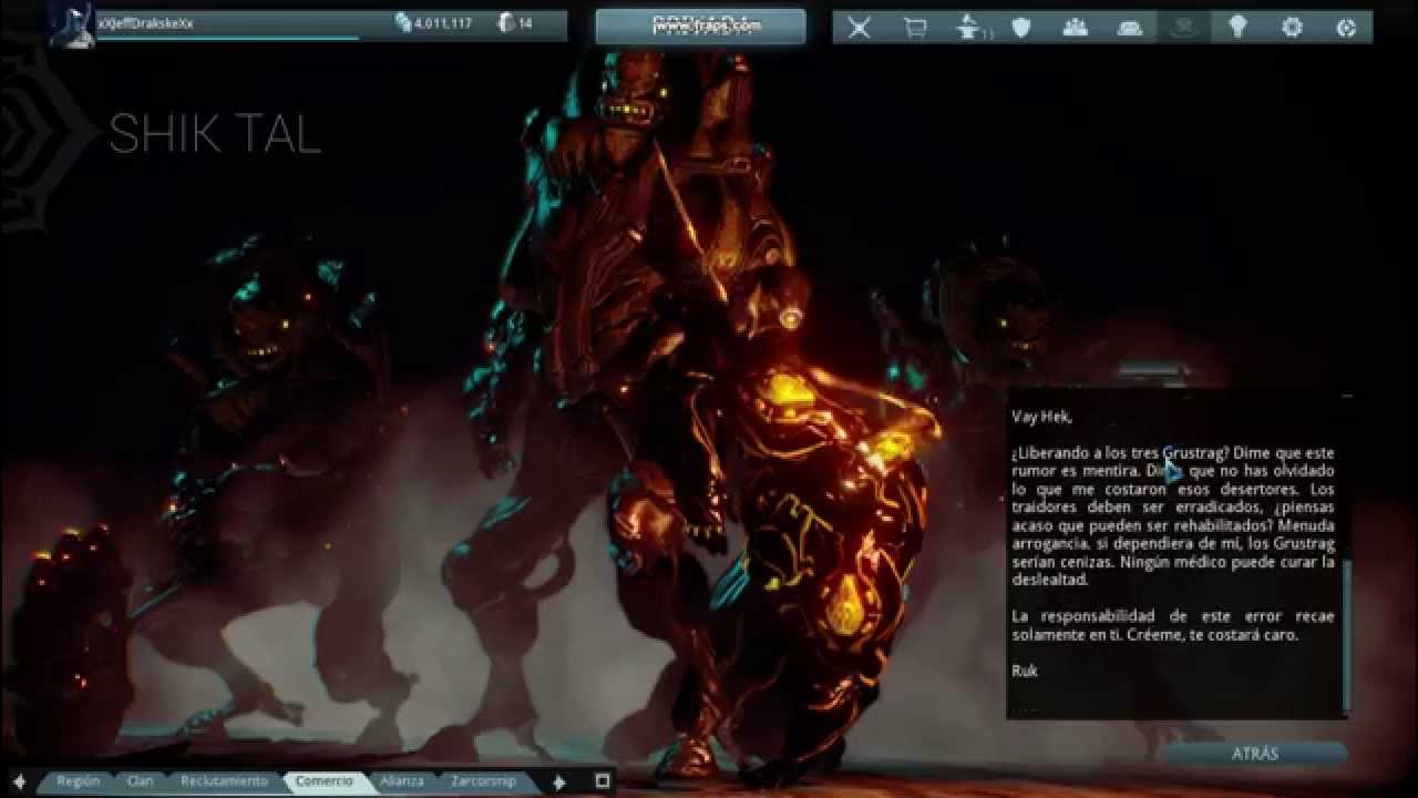 Warframe - Codex Complet 3/3 Three Grustrag (Verdugos) - YouTube