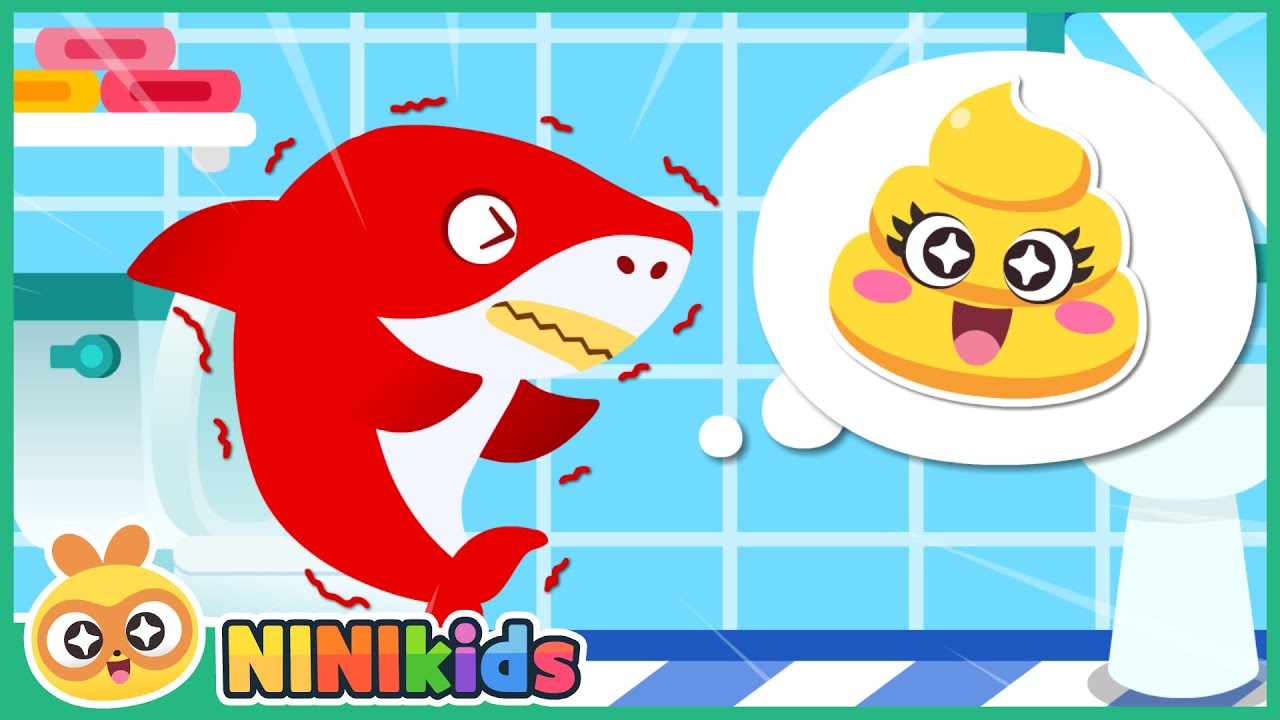 Baby shark Have a Stomachache! | Poo Poo | Pig? Elephant? Animals ...