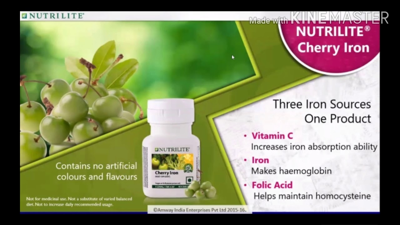 Amway Nutrilite Cherry Iron Benefits and Uses One product many benefits ...