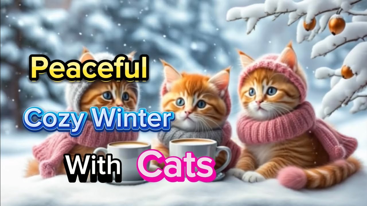 Peaceful Cozy Winter with Cats | Relaxing Vibe | Cat Life | Enjoys ...